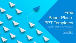 Blue Unique Paper Plane PowerPoint Templates.pptx