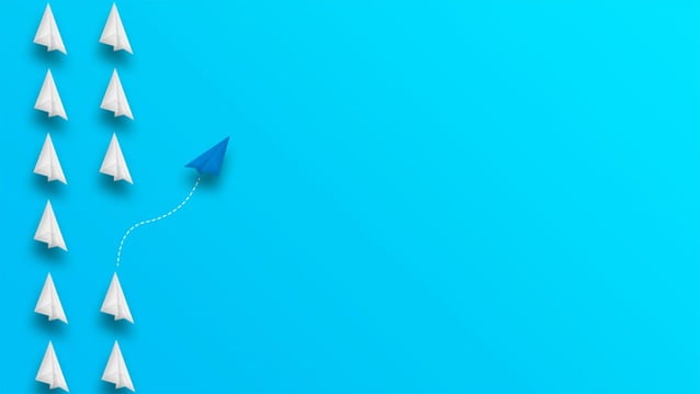 Blue Unique Paper Plane PowerPoint Templates.pptx