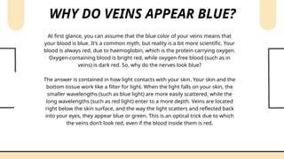 What Do Blue Veins Mean .? . | PPTX