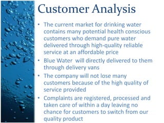 Blue water,itb | PPTX | Marketing and Advertising | Business