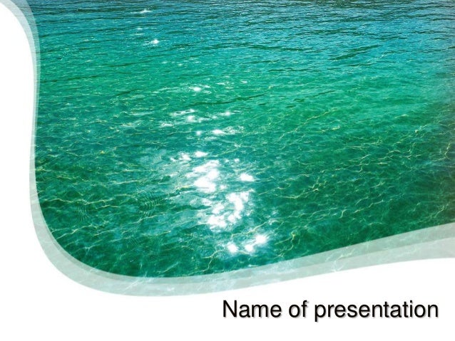Blue Water powerpoint template