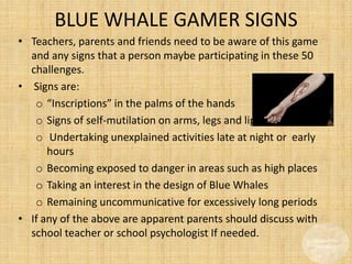 Blue Whale Challenge Awareness | PDF