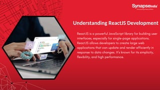 ReactJS Development Services for Advanced Web Development | PPT