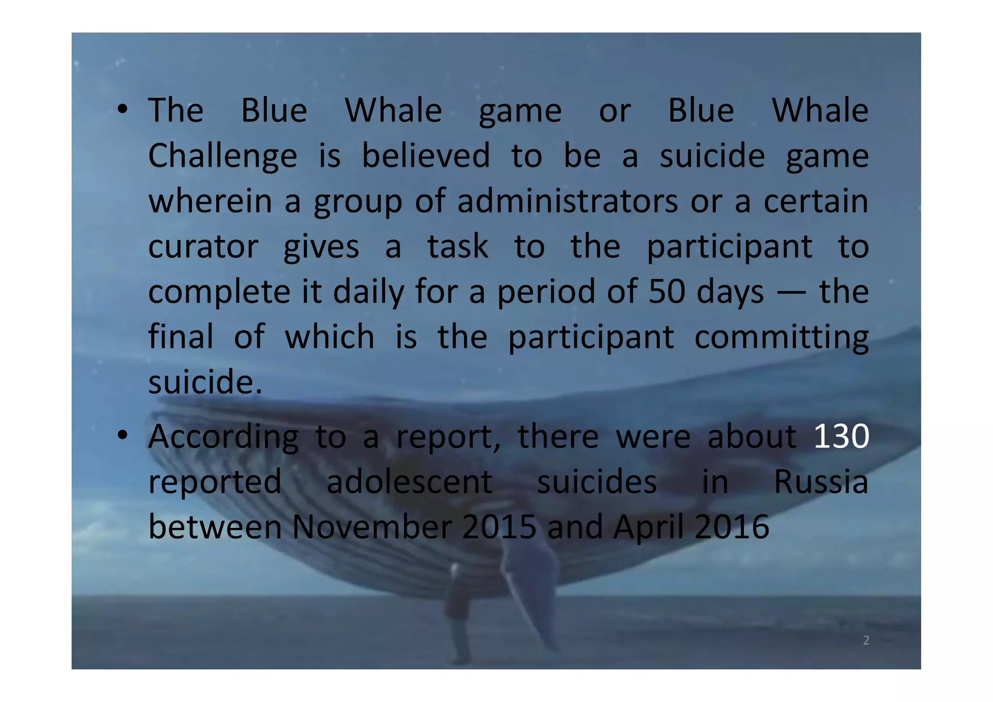 THE Blue whale challenge | PDF