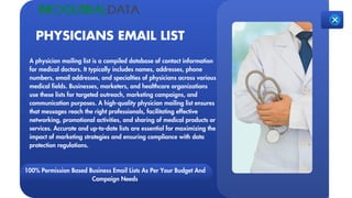 Physicians Email List: What It Is and Why You Should Customize It | PPT