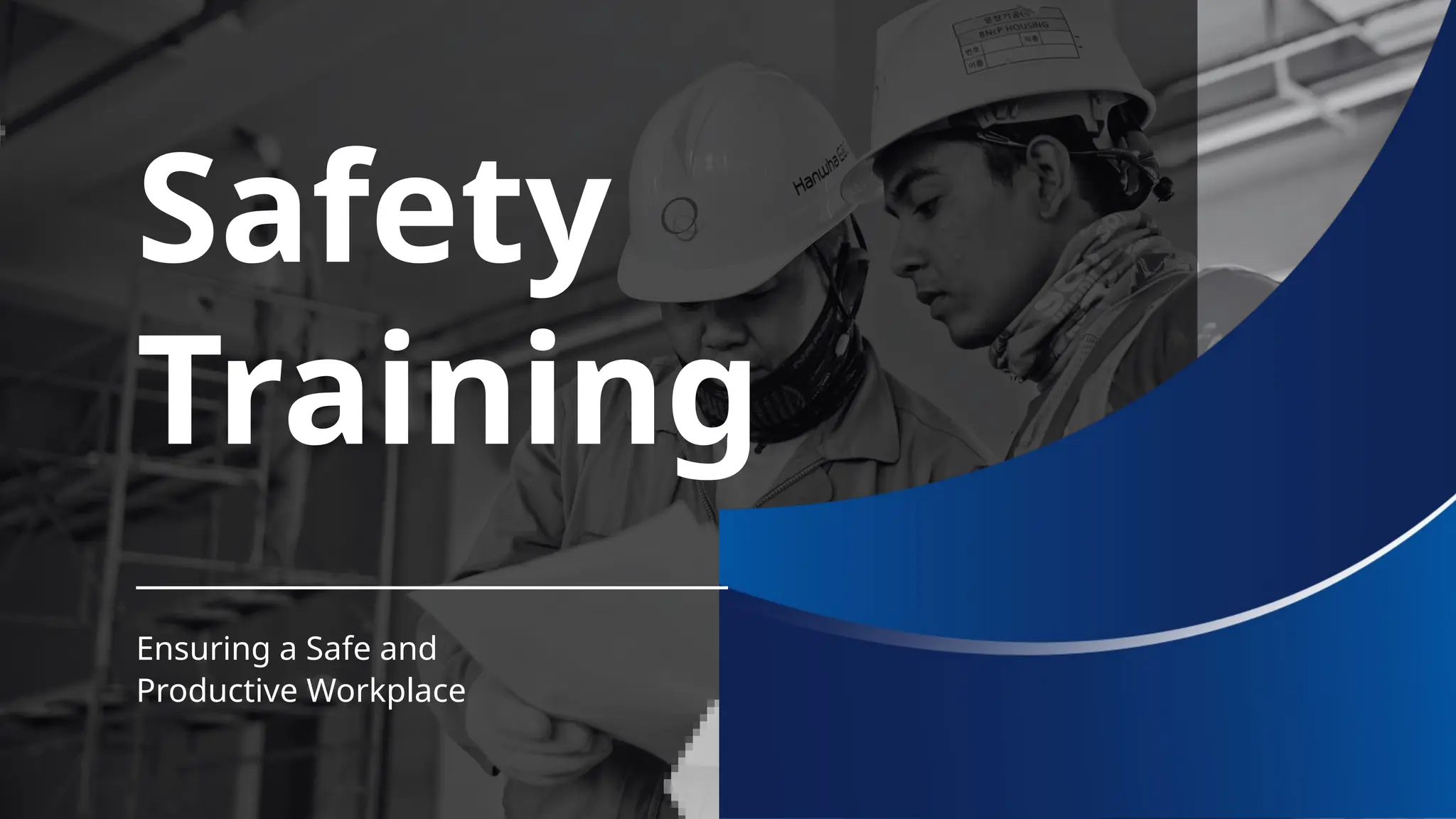 Blue White Professional Modern Safety Training Presentation.pptx
