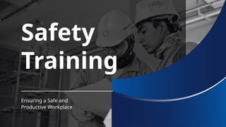 Blue White Professional Modern Safety Training Presentation.pptx