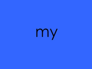 Blue words | PPTX