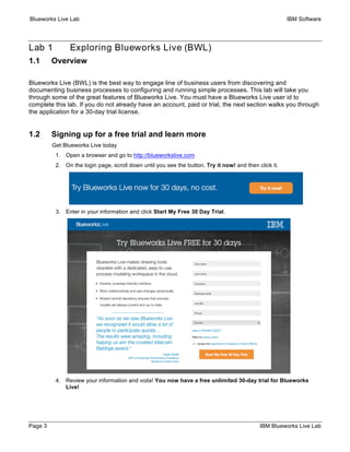 Blueworks Live Ninja Lab | PDF
