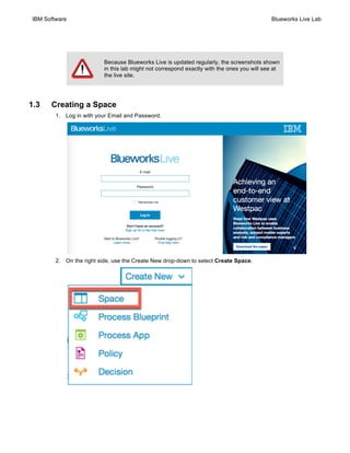 Blueworks Live Ninja Lab | PDF