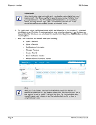 Blueworks Live Ninja Lab | PDF