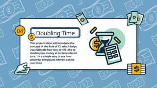 Blue Yellow and White Illustrative The Power of Compound Interest ...
