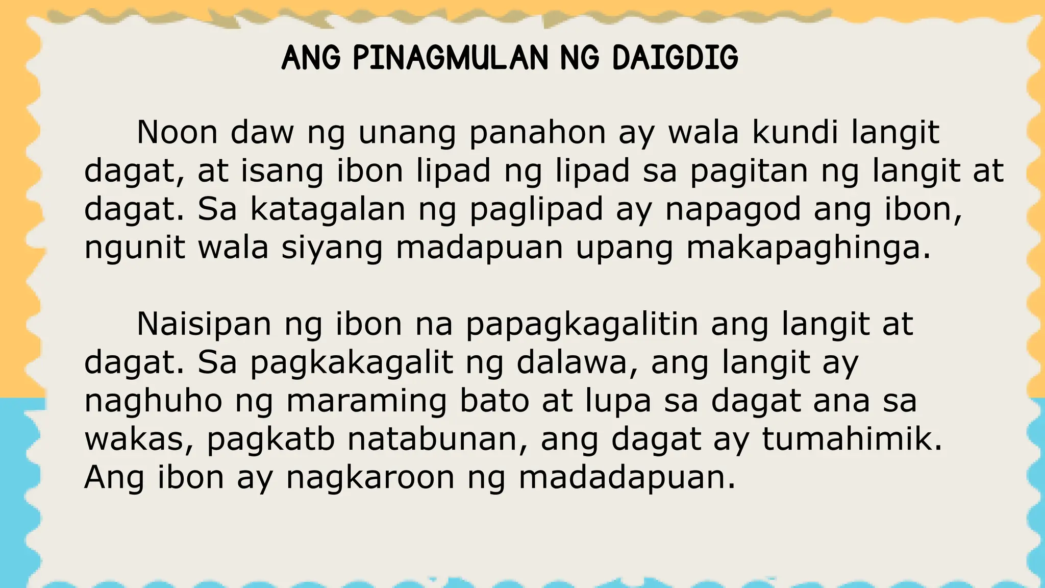 Blue Yellow English Types of Sentences Presentation .pptx