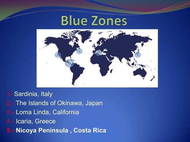 Blue zones | PPTX