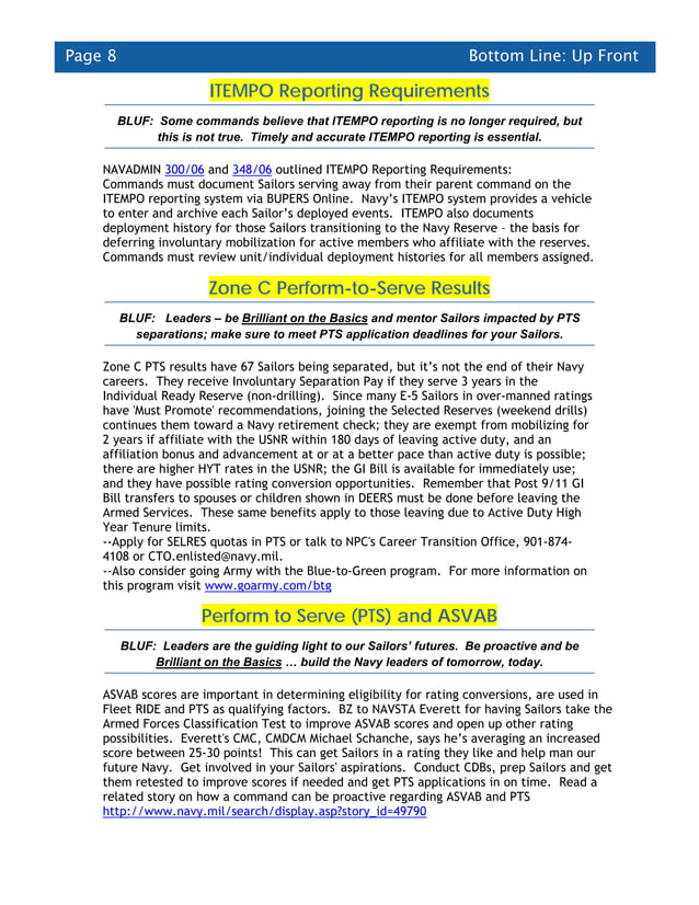 Bottom Line Up Front 01-10 Final | PDF