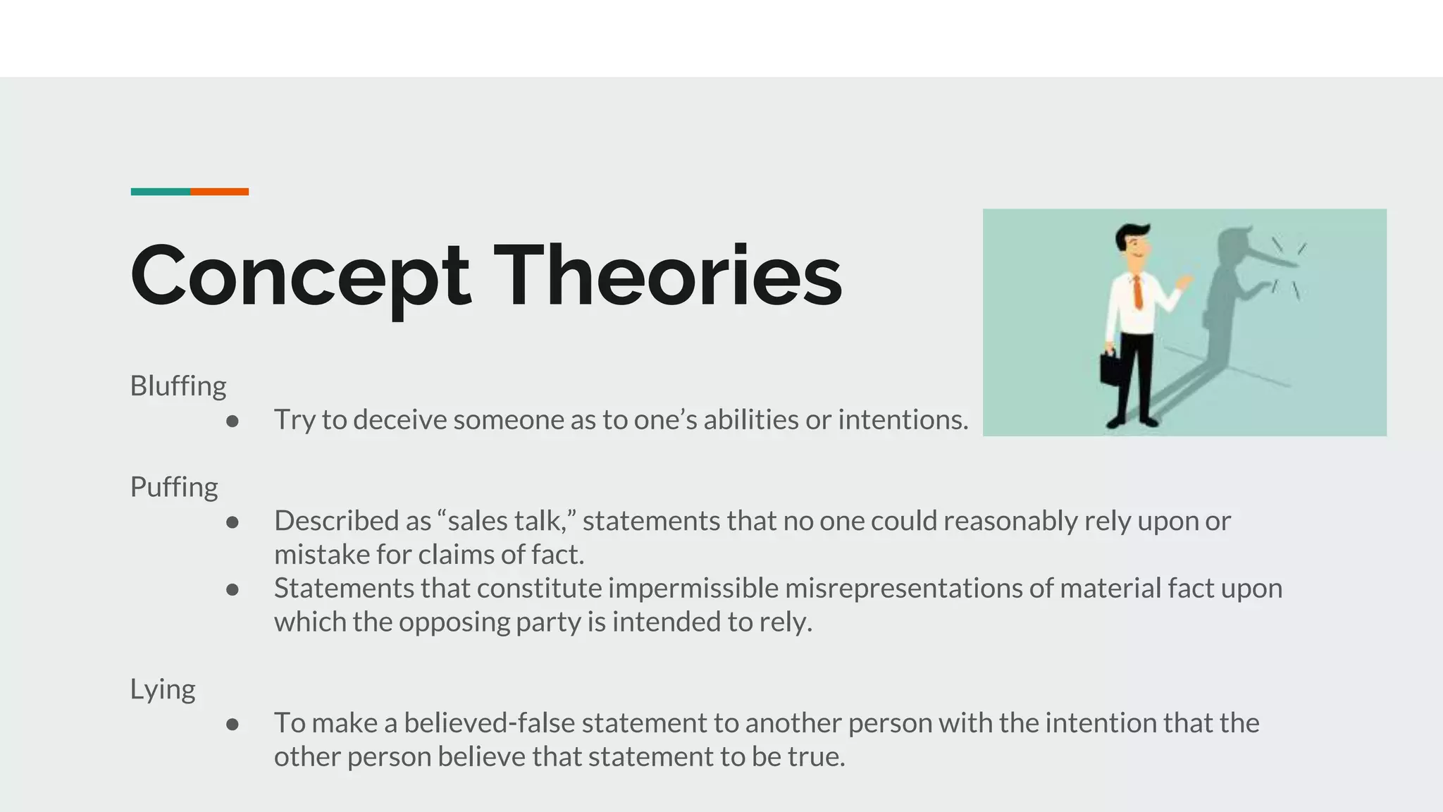 Bluffing, Puffing, and Lying - Negotiation | PPTX