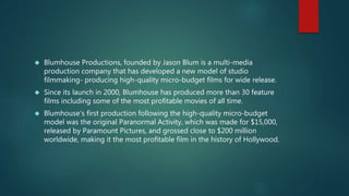 Blumhouse productions | PPTX