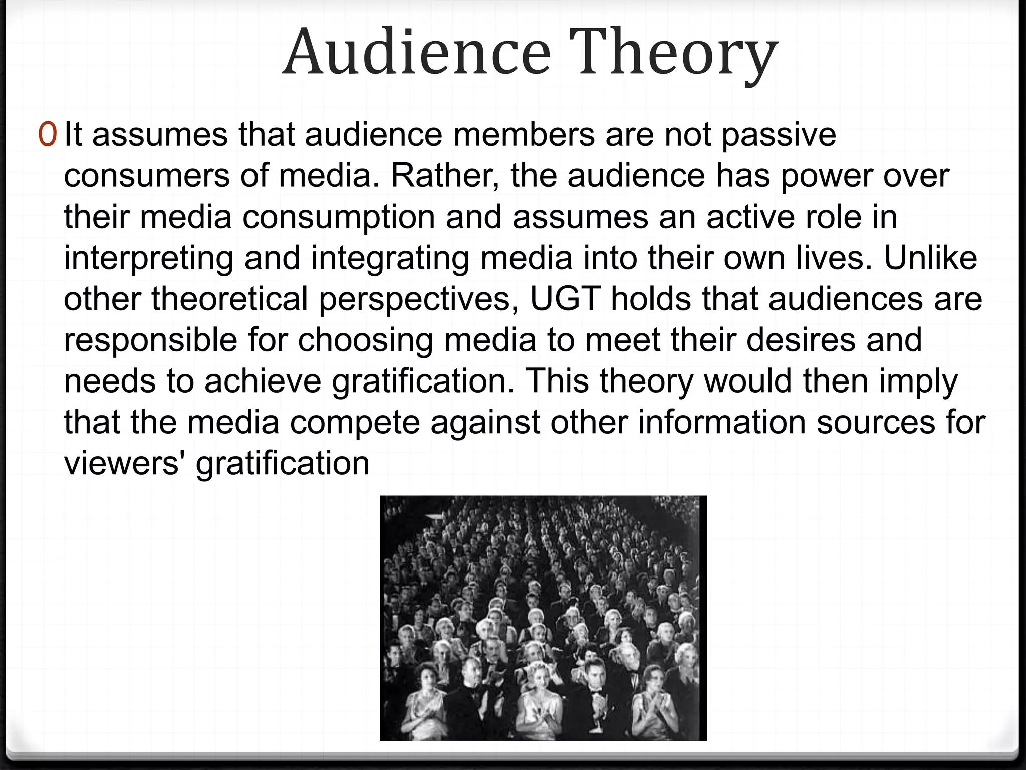 Blumler and Katz theory | PPT