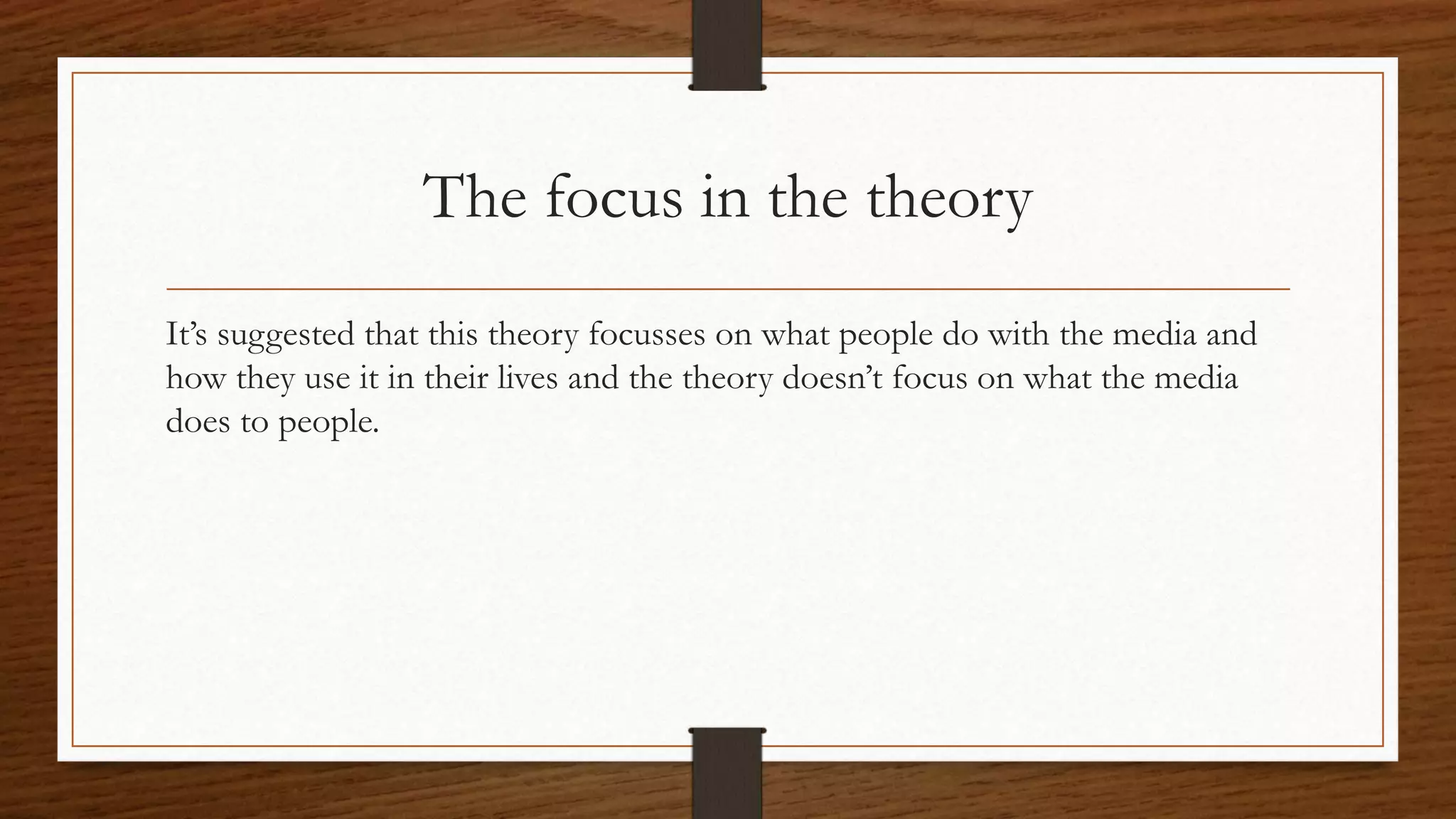 Blumler & Katz | PPT