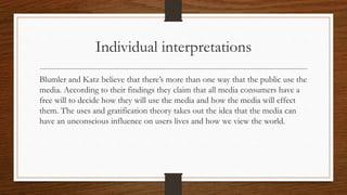 Blumler & Katz | PPT