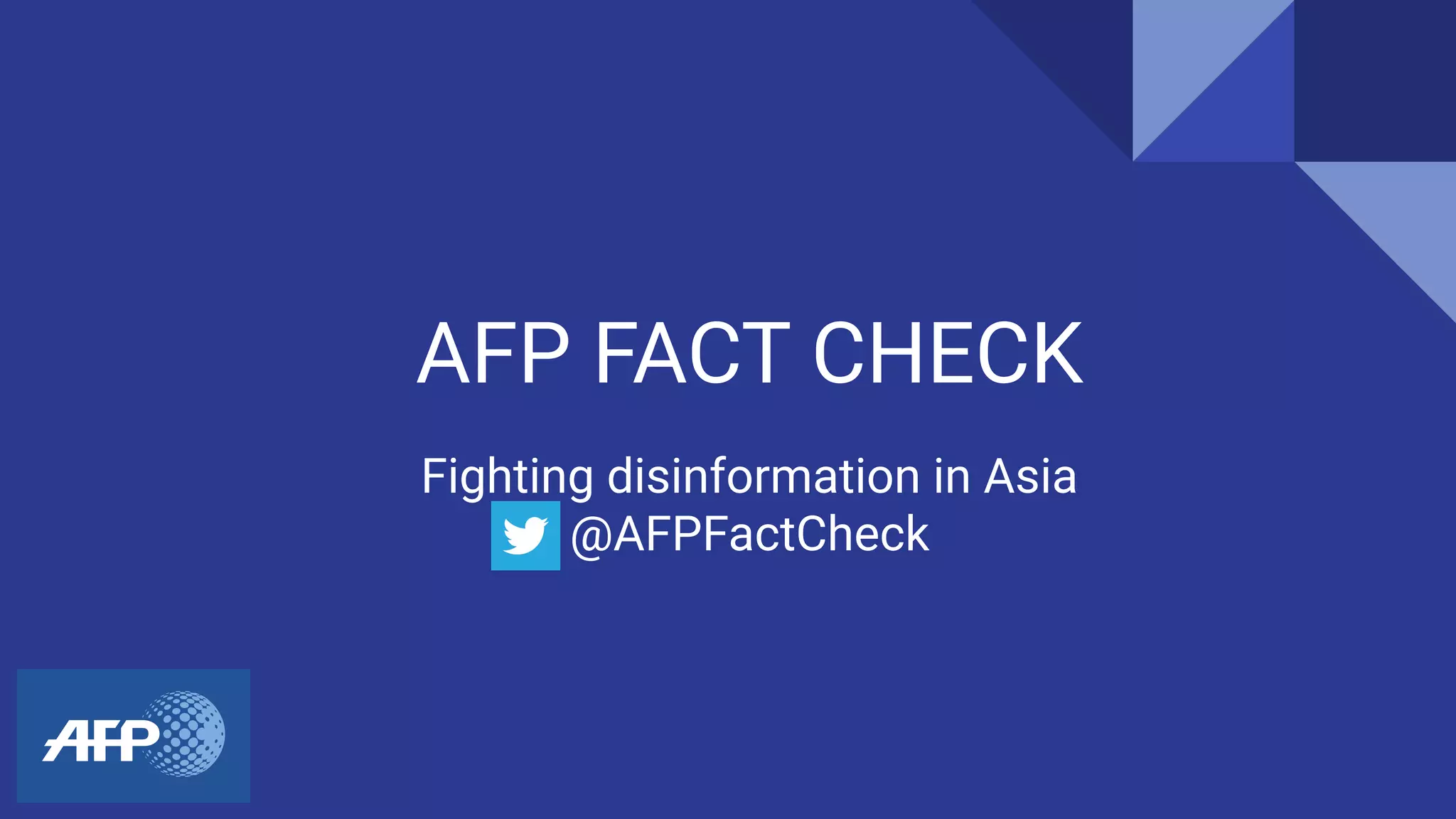 Rachel BLUNDY - Overview of AFP Fact Check | PPT