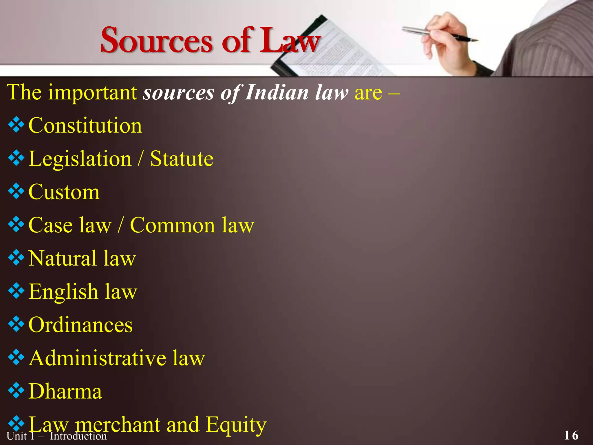 Business Law - Unit 1 | PDF