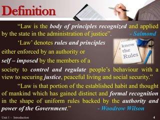 Business Law - Unit 1 | PDF