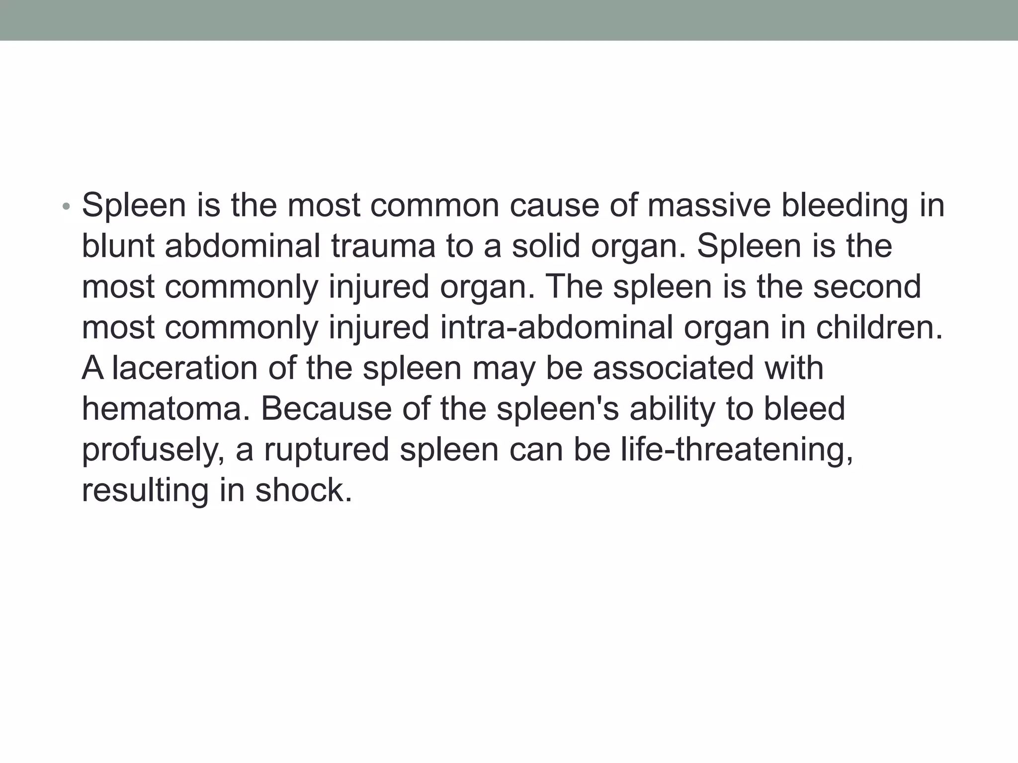 Blunt abdominal trauma | PPTX