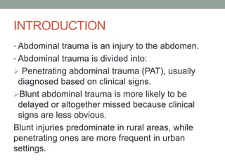 Blunt Abdominal Trauma