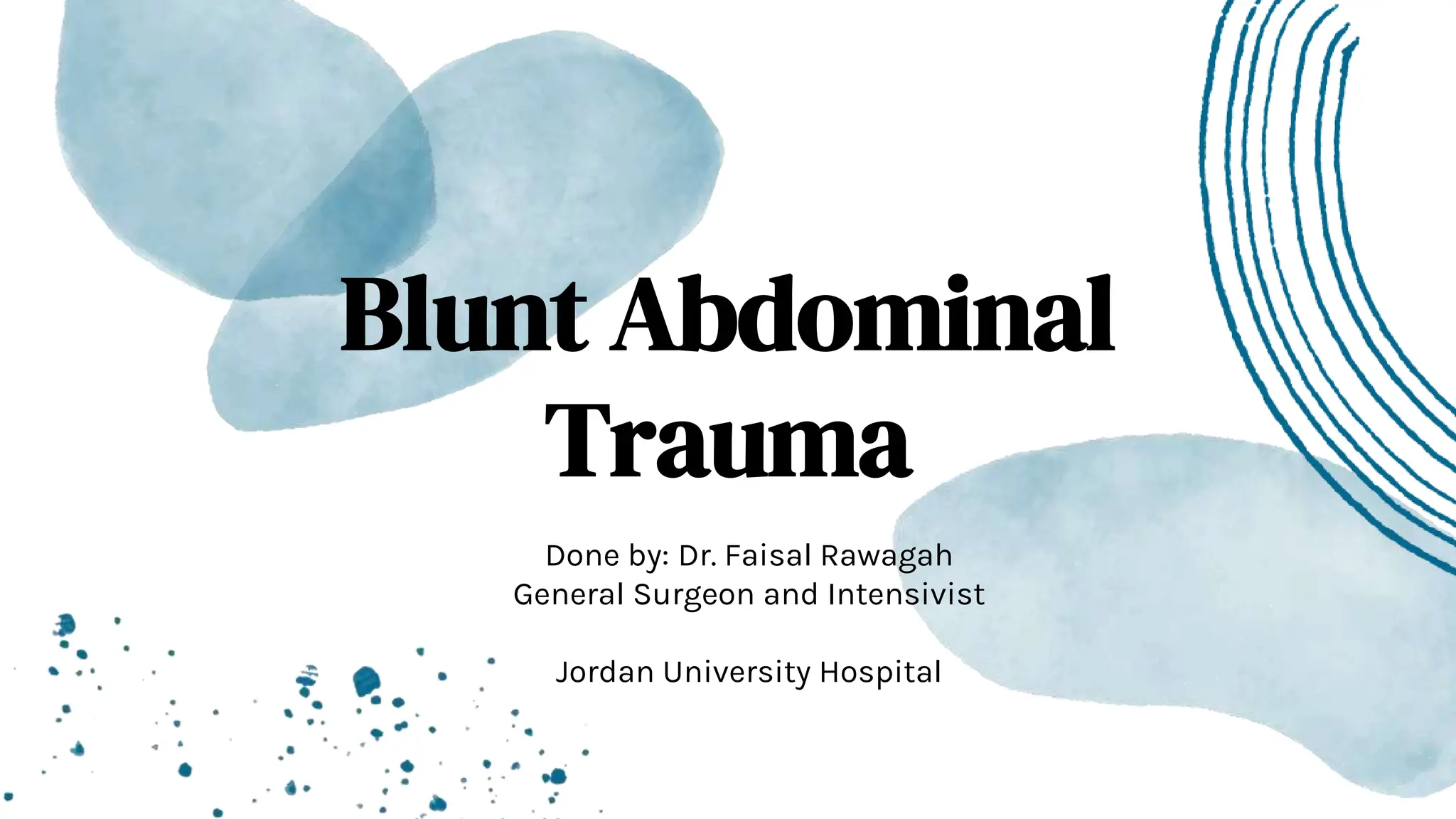 Blunt Abdominal Trauma | PPT