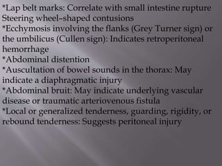 Blunt Abdominal Trauma | PPTX