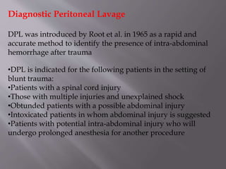 Blunt Abdominal Trauma | PPTX