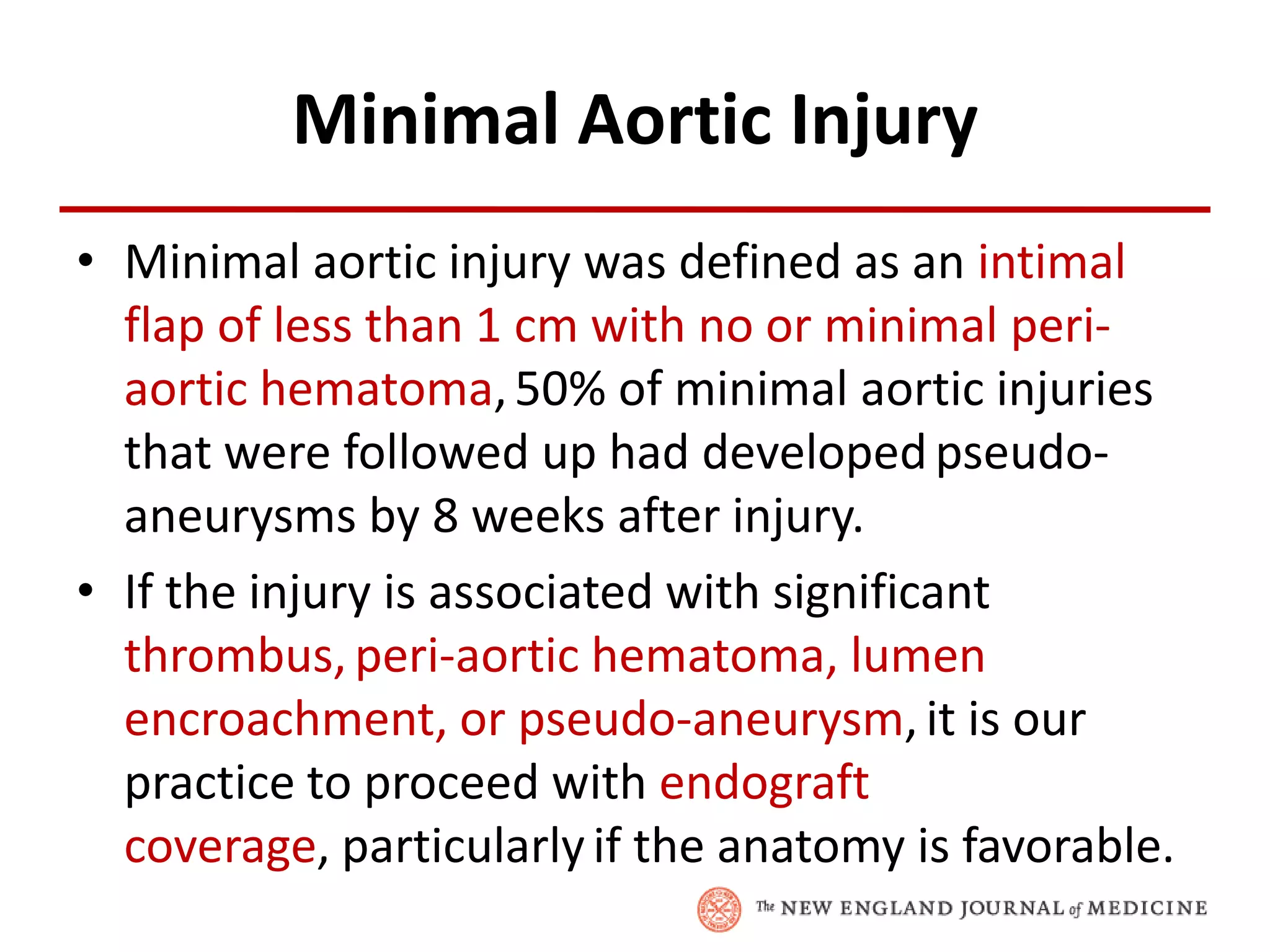 Blunt Aortic Injury | PPTX
