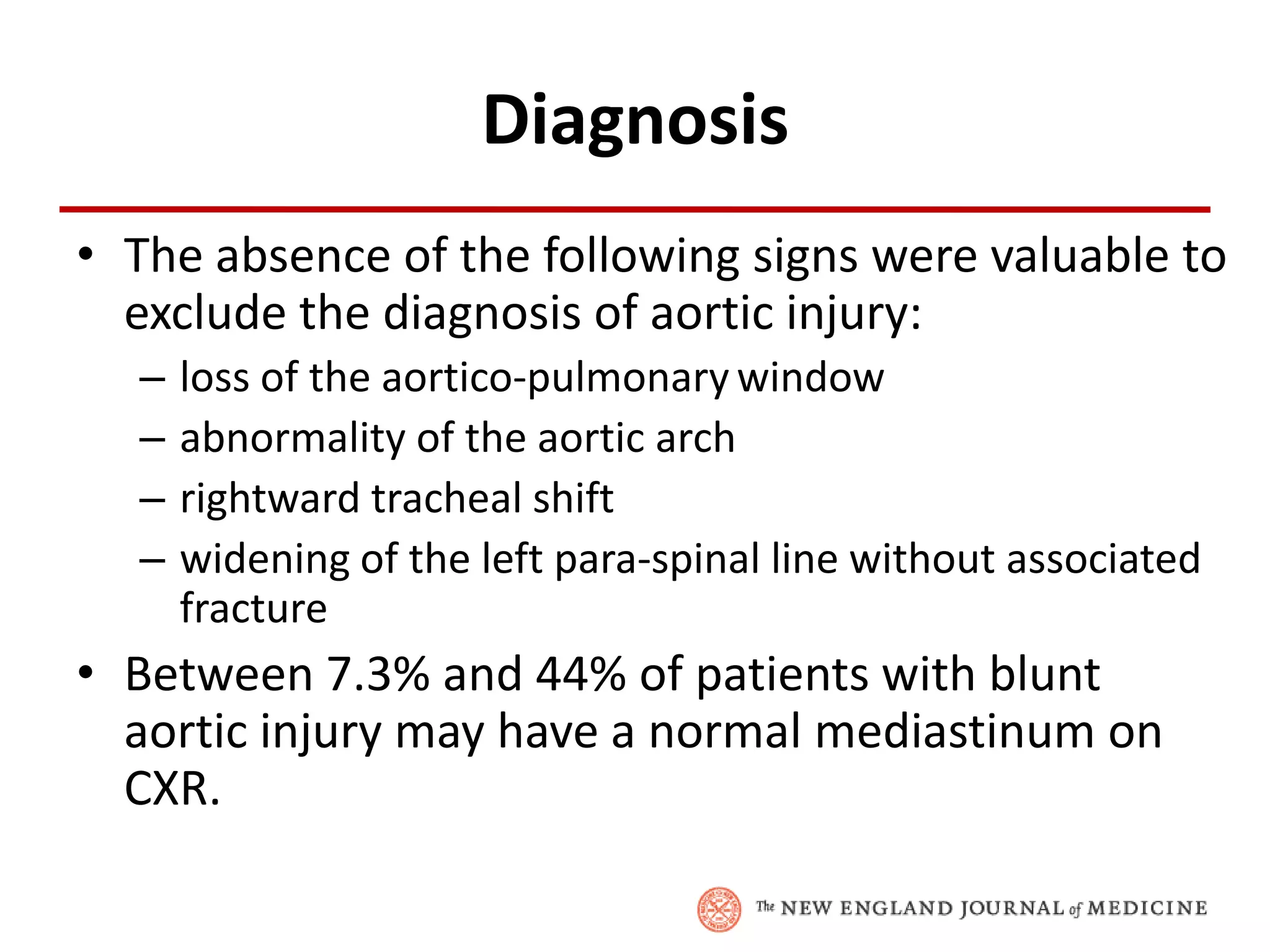 Blunt Aortic Injury | PPTX