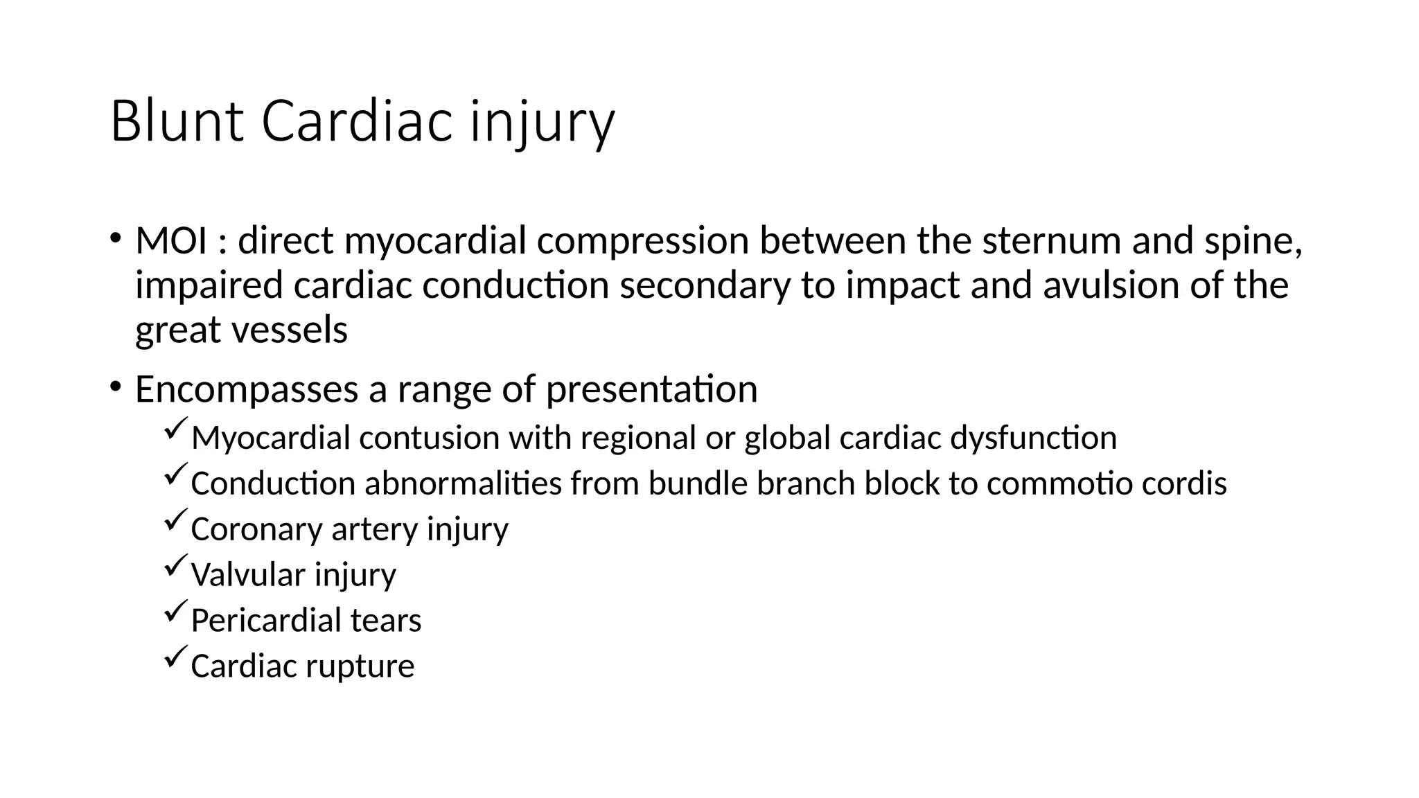 Trauma pada dada blunt chest trauma.pptx | First Aid | Injuries