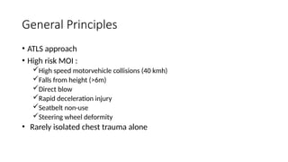 Trauma pada dada blunt chest trauma.pptx | First Aid | Injuries