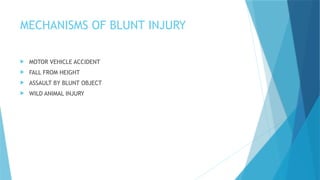 BLUNT CHEST TRAUMA.pptx,....,........... | PPTX