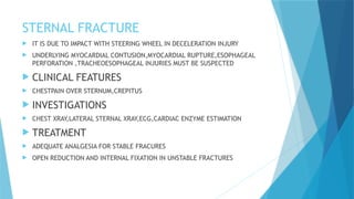 BLUNT CHEST TRAUMA.pptx,....,........... | PPTX