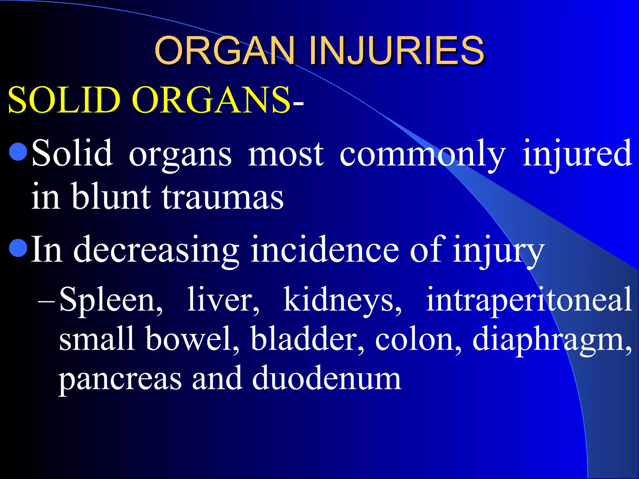 Blunt trauma abdomen | PPT