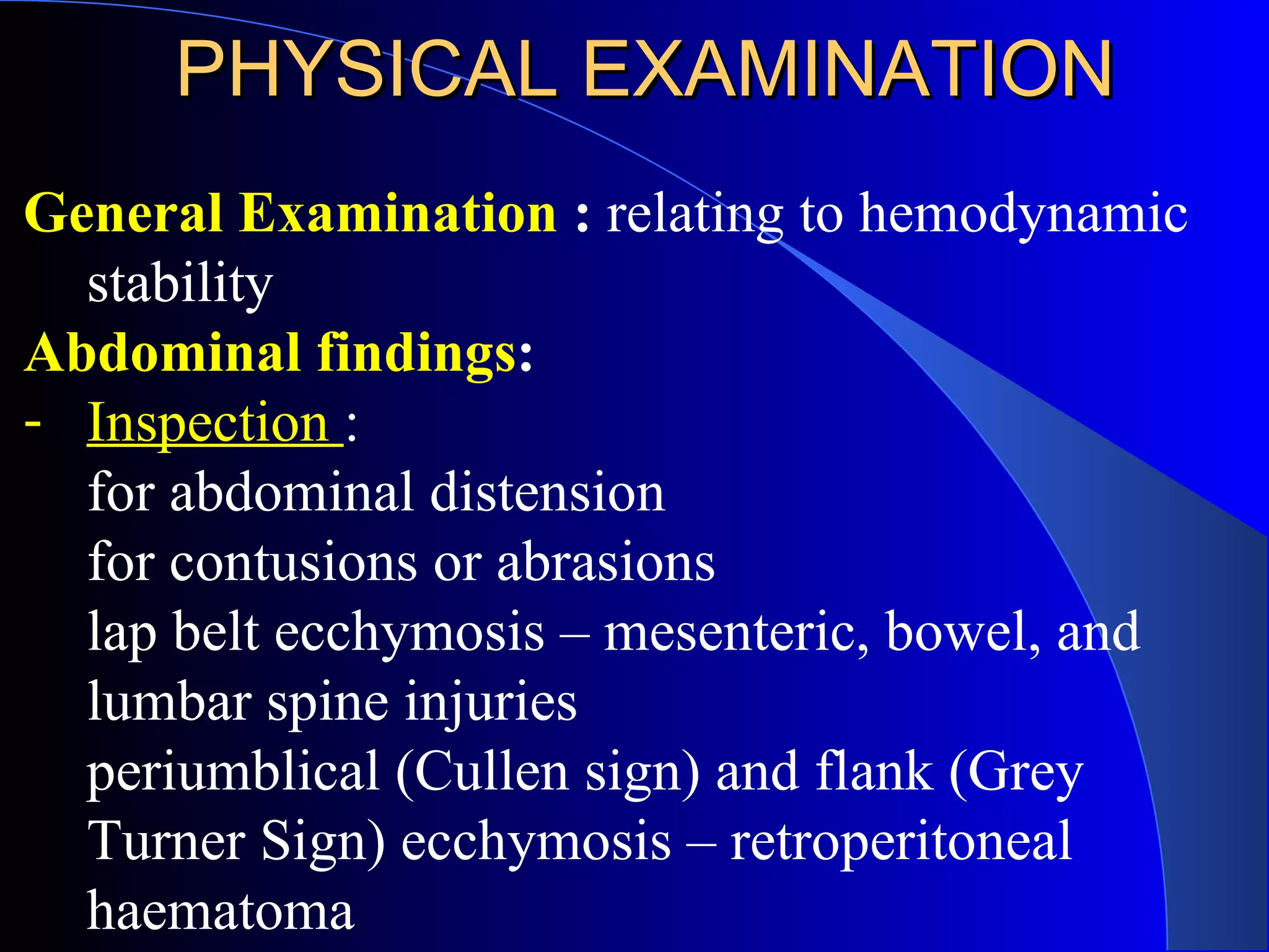 Blunt trauma abdomen | PPT