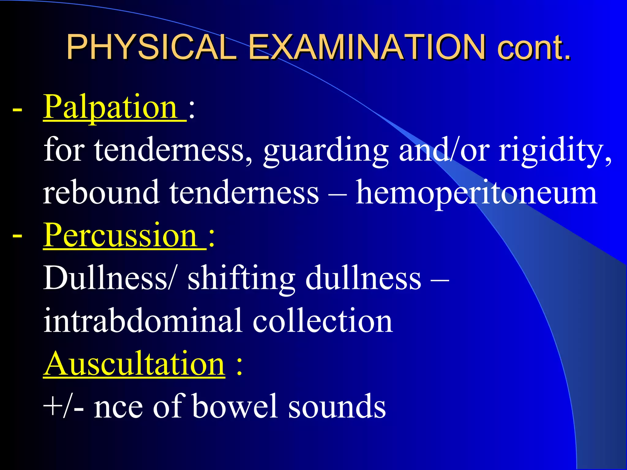 Blunt trauma abdomen | PPT