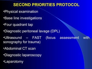 Blunt trauma abdomen | PPT