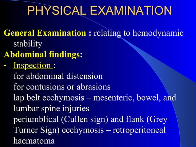 Blunt trauma abdomen | PPT