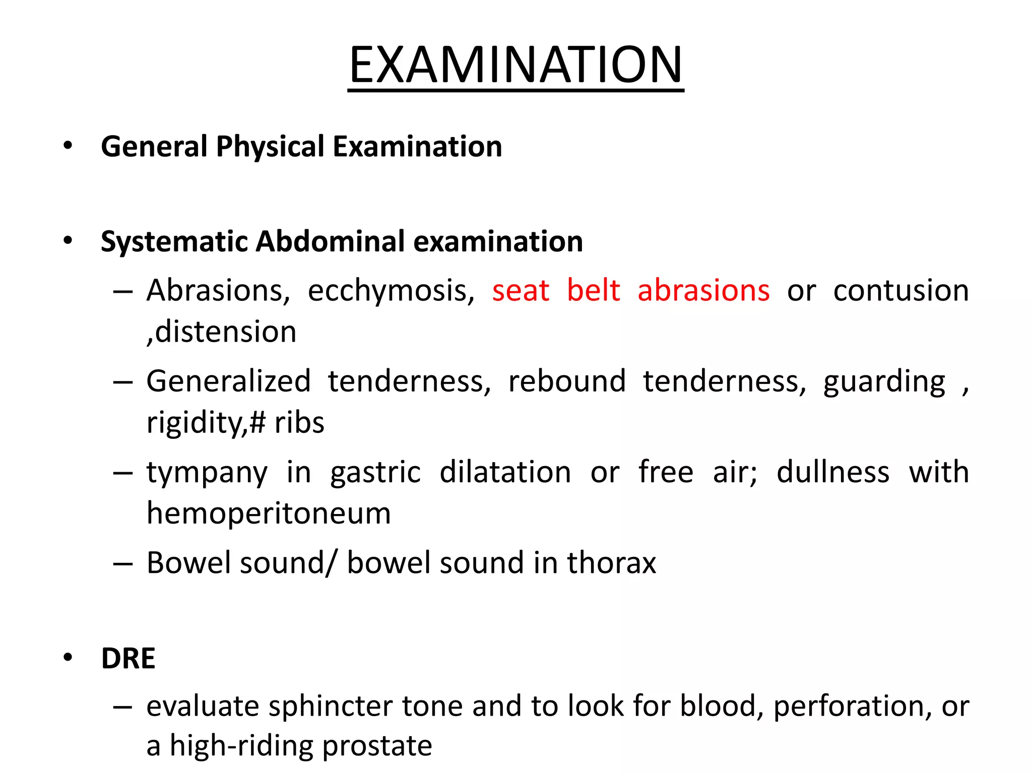 Blunt trauma abdomen | PPTX