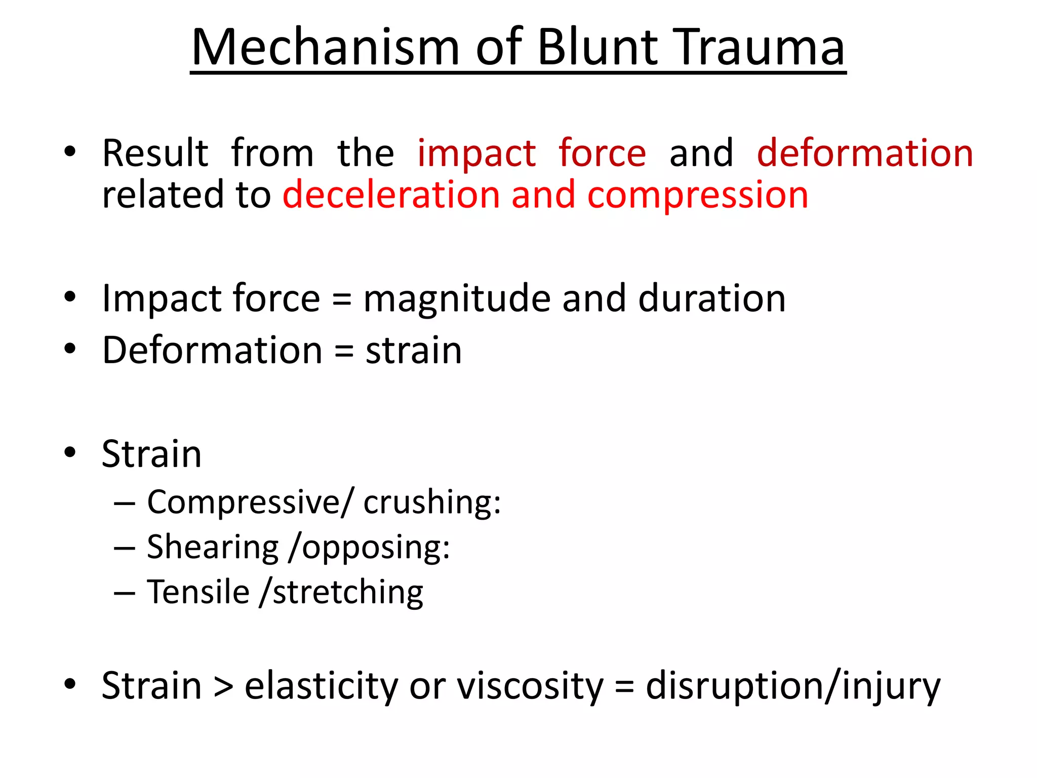 Blunt trauma abdomen | PPTX