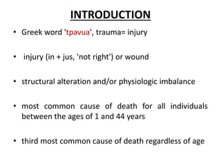 Blunt trauma abdomen | PPTX