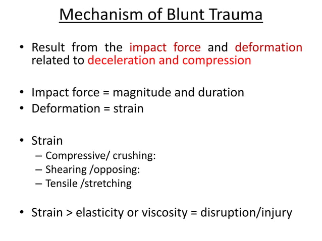 Blunt trauma abdomen | PPTX