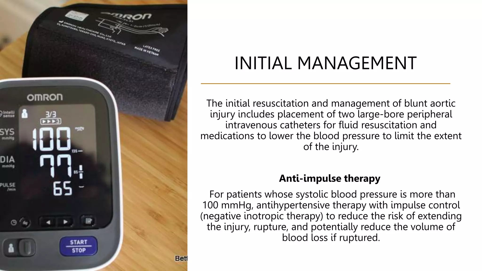 Blunt Thoracic Aortic Injury BTAI | PPSX
