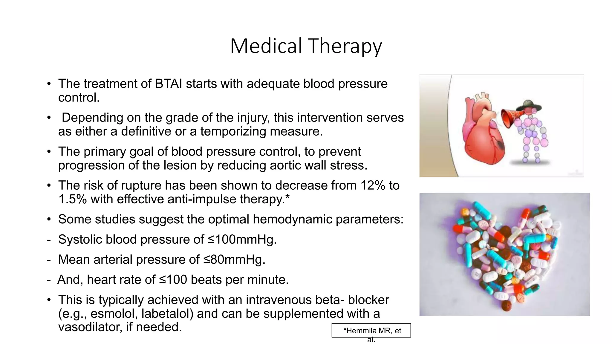 Blunt Thoracic Aortic Injury BTAI | PPSX