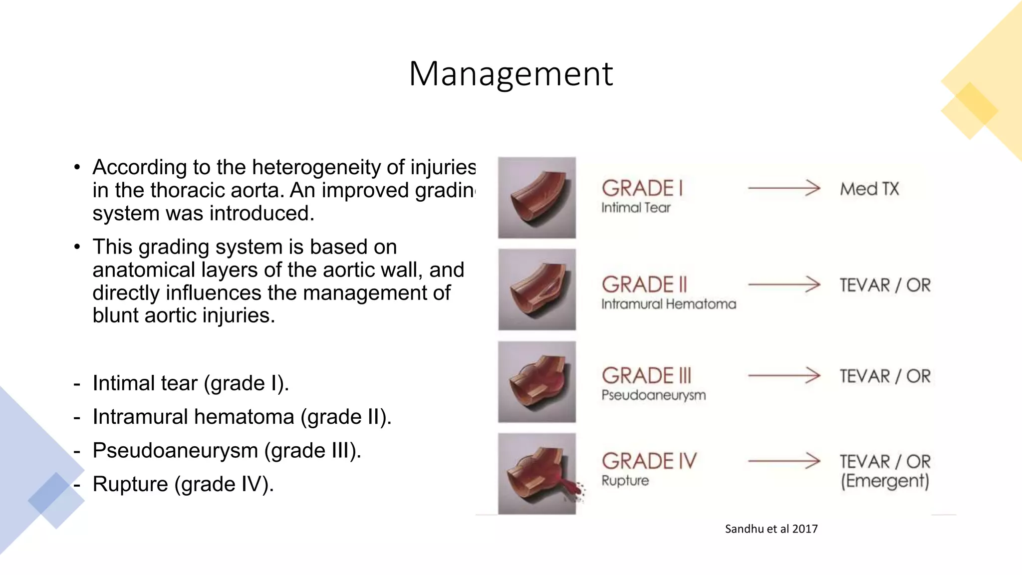 Blunt Thoracic Aortic Injury BTAI | PPSX